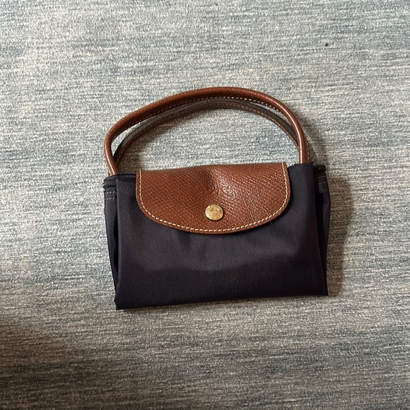 Longchamp | Bags | Dark Purple Longchamp Foldable Bag In Perfect ...